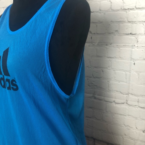 adidas | Tops | Adidas Blue Mesh Athletic Tank | Poshmark